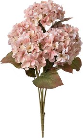 Růžová umělá květina hortenzie Hydrangea - 18*16*44 cm