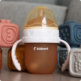 Kidnort Eple Kojenecká lahev pro kojené děti 150ml 0-3m béžová