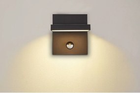 LA 1002990 ABRIDOR SENSOR Outdoor, nástěnné LED svítidlo, IP55, antracitové, 3000/4000K - BIG WHITE (SLV)