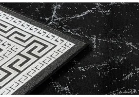Dywany Luszczow Kusový koberec, Běhoun GLOSS moderni 2813 87 rám, černý / šedá Rozměr koberce: 60 x 300 cm