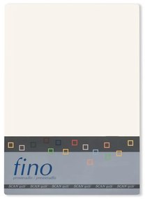 SCANquilt bavlněné prostěradlo FINO smetanová 170 x 270 cm