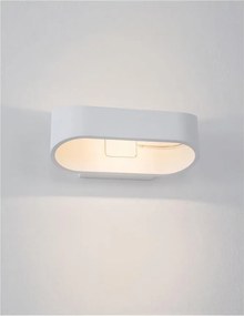 NV 9257871 Venkovní nástěnné svítidlo MILE bílý hliník a sklo LED 9W 3000K 100-240V 155st. IP54 světlo nahoru a dolů - NOVA LUCE