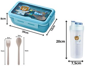 Verk Group Lunchbox snack box kontejner na snack oběd příbory s láhve sada