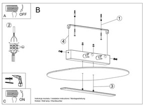 Sollux SL.1005 - Stropní svítidlo SALIA 2xG9/40W/230V