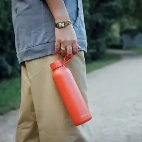 Quokka Solid oranžová / Termoláhev / Nerezová / Dvouplášťová / 630 ml
