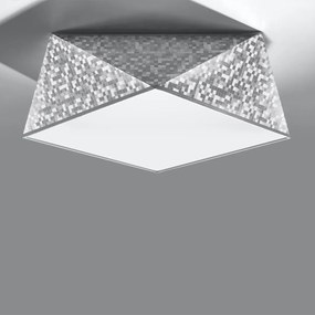 Sollux Lighting Stropní svítidlo HEXA 35 stříbrné