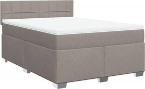 Box spring postel s matrací taupe 140x190 cm textil 3288187