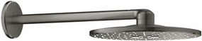Hlavová sprcha GROHE Rainshower SmartActive včetně sprchového ramena kartáčovaný hard graphite 26475AL0