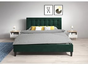 Čalouněná postel DAVID rozměr 90x200 cm Zelená