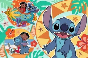 Trefl - Puzzle - LiloStitch: Šťastný den MAXI / 24 dílků / 60 x 40 cm