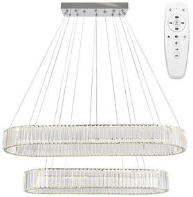 Toolight Toolight, LED stropní svítidlo 100x39 cm, 72W, APP1546-CP2, chromová, OSW-05475