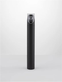 NV 9492730 Venkovní sloupkové svítidlo SELENA antracitový hliník a čirý akryl E27 1x12W 220-240V bez žárovky IP65 - NOVA LUCE