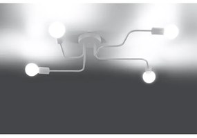 Sollux SL.1442 - Přisazený lustr VECTOR 4xE27/15W/230V bílá