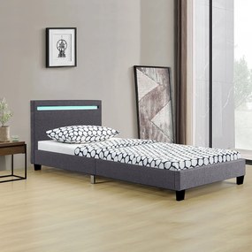 Čalouněná postel Verona 90 x 200 cm - šedá