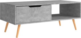Konferenční stolek betonově šedý 100x49,5x43cm kompozitní dřevo 326790