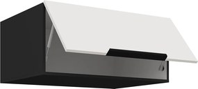 ARIA wb | horní skříňka 80 NAGU-36 1F výklopná | 80 cm | HLUBOKÁ | ANTI FINGERPRINT povrch | černá/bílá