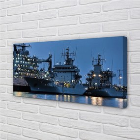 Obrazy na plátně Lodě mořské oblohy 120x60 cm