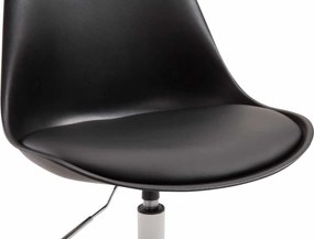 Sada 4 jídelních židlí Maverick W plast – černá