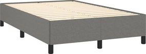 Box spring postel s matrací tmavě šedá 120x190 cm textil 3269868