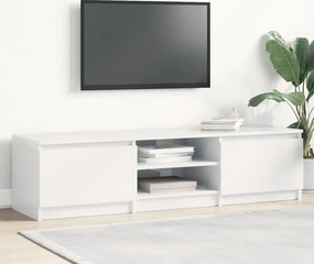 vidaXL TV stolek 140 x 40 x 35,5 cm kompozitní dřevo [800648] Barva: bílá s vysokým leskem