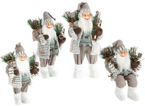 VÁNOČNÍ FIGURKA SANTA 40 CM BÍLÁ