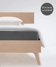 XXXLutz ELASTICKÉ PROSTĚRADLO, tmavě šedá, 180/200 cm Fleuresse - Prostěradla - 003273022803