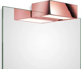 Světlo nad zrcadlo Box Clip On LED 2700K 15 cm růžové zlato