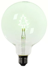 Vánoční LED žárovka E27 s vánočním stromkem G125 čirá 1,8W 100 lm