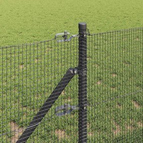 Zemní upevnění svařované drátěné ploty 100 x 0,5 m Šedá 3351896