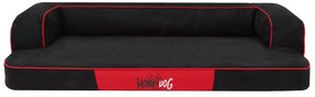 HobbyDog Pelíšek pro psa Top Splendor - černý VELIKOST: XXL - 120 x 80 x 20 cm