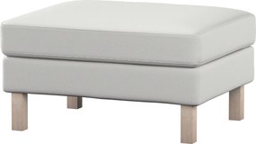 Potah na podnožku IKEA Karlstad barva šedá látka pletený vzor