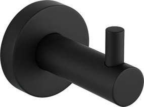 CERANO - Nástěnný věšák na ručníky Lineo - černá matná, CER-CER-479527