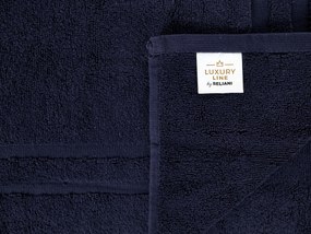 Sada 9 bavlněných ručníků tmavě modré MITIARO Beliani