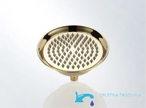 Nástěnný sprchový panel woo-1872 s osvětlením LED v antickém zlatě