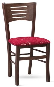 Stima Židle ATALA s čalouněným sedákem Odstín: Rustikál, Látky: TRISTAN bordo 24