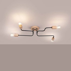 Sollux Lighting Lustr TIMBO 4 černý