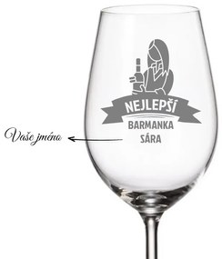 Dekorant Sklenička pro barmana NEJLEPŠÍ BARMANKA 350 ml 1 ks