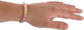 _Ostatní 1_ UDĚLEJ SI NÁRAMEK Gumičky LOOM BANDS 200ks set s doplňky strakaté 00861512