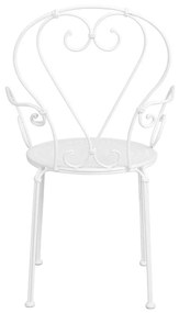 Butlers CENTURY Židle s područkami - bílá