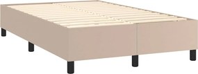 Rám postele s boxspringem cappuccino 120x200 cm umělá kůže 3121040