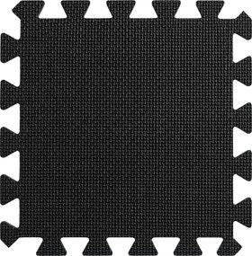 V2 Sada 18 ochranných podložek na podlahu 31x31cm – černá