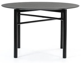 Kulatý jídelní stůl junco černý ø 120 x 75 cm MUZZA