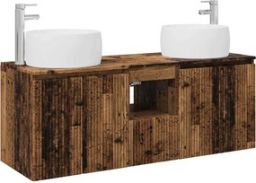 Sada koupelnových skříněk 3 ks Staré dřevo 49,5 x 44,5 x 66 cm 3405725
