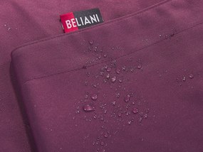 Sedací vak XL 140x180 cm fialový FUZZY Beliani