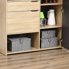HOMCOM Úložné boxy sada 3 ks s víkem a přezkami 18L 12L 7L do obývacího pokoje Šedá | Aosom.de