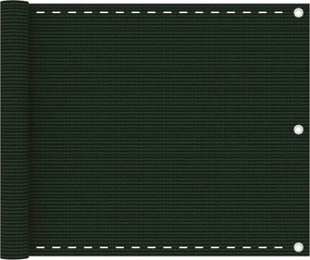 Balkonová zástěna tmavě zelená 75 x 300 cm HDPE 310968