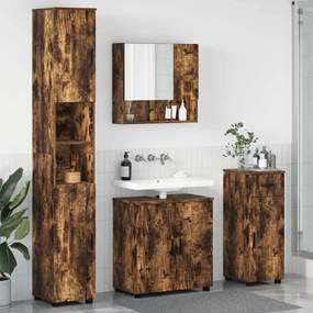 Sada koupelnového nábytku 4 ks Kouřový dub 61 x 35 x 64 cm 3392978