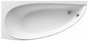 Ravak Avocado asymetrická vana 160x75 cm akrylát levá cq01000000 AV1600L