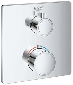 Grohe Grohtherm - Termostatická sprchová baterie pro 2 spotřebiče, chrom 24079000