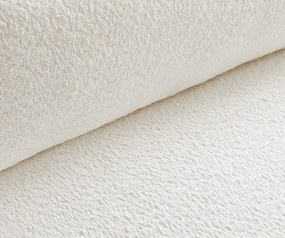DELIFE Rohová pohovka Lanzo XL 280x175 cm bouclé krémovo-bílá variabilní lenoška